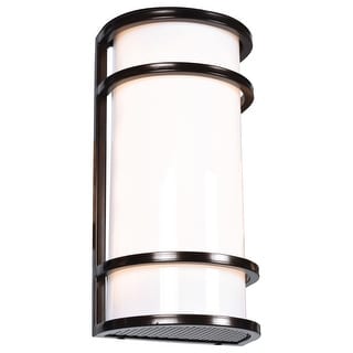 Access Lighting Cove Single Light 12" Tall Integrated LED Outdoor Wall ...