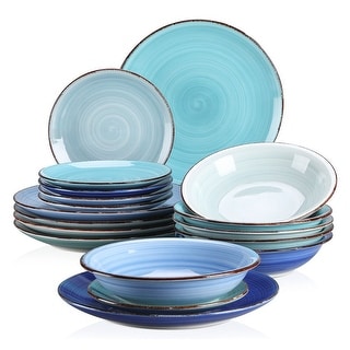 vancasso Bonita Blue 18-Piece Dinnerware Set (Service for 6) - On Sale ...
