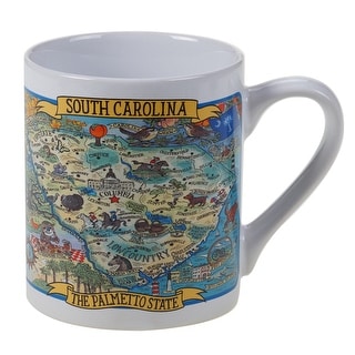 Certified International South Carolina Souvenir Jumbo Mugs (Set of 6 ...