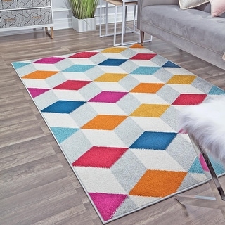 Mika Modern & Contemporary Geometric Area Rug by Rugs America - Bed ...