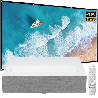 LG CineBeam 4K UHD Laser UST Ultra Short Throw Projector Bundle Kit ...
