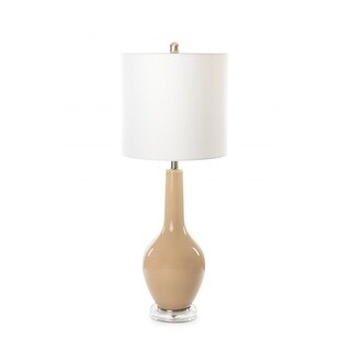 Set of 2 Beige Modern Acrylic Table Lamps - Bed Bath & Beyond - 39580672