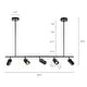 5-Light Modern Farmhouse Linear Swivel Track Lighting Spotlight for ...