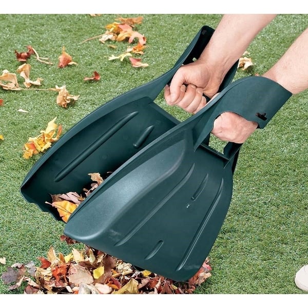 Pair of Leaf Scoops Garden Lawn Leaves Hand Rake Scoop - Bed Bath ...