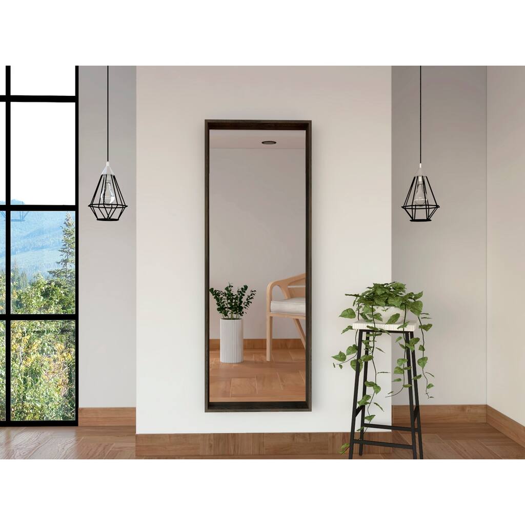 TUHOME Trento 59-Inch High Rectangular Mirror - Overstock - 32404572