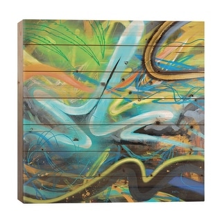 Tropical Zone Print On Wood by Harry Salmi - Multi-Color - Bed Bath ...