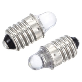 5Pcs E10 Screw Base LED Flashlight Bulbs DC 3V Mini Lights, White - Bed ...