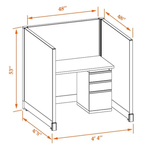 cubicle minimum size