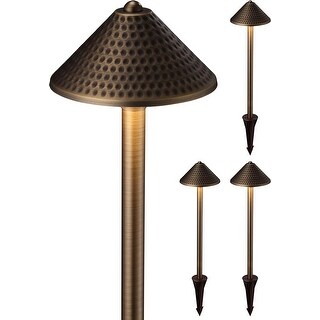 Outdoor Solid Cast Brass Pathway Lights, 12V Low Voltage, Work with G4 ...