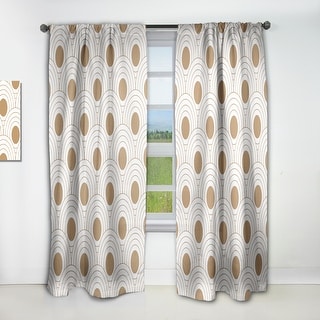 Carson Carrington Labacka Mid-CenturyCurtain Single Panel - Bed Bath ...