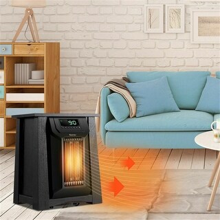 Timer Portable Electric Space Heater with Caster - Bed Bath & Beyond ...