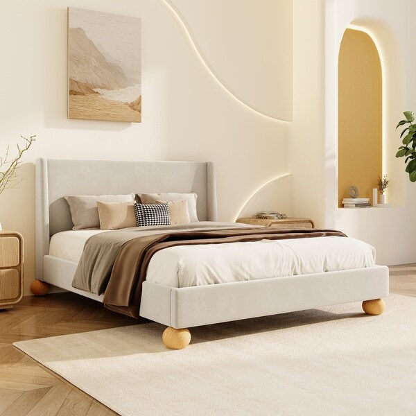 Cream king size bed store