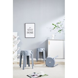 6 Pack Stackable Classroom Stools Plastic Stools Nesting Stools ...