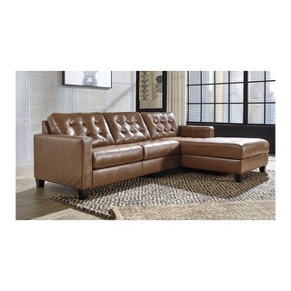 Signature Design by Ashley Baskove Brown 2-Piece Sectional with Chaise ...