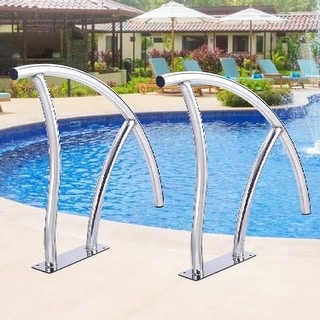 30"x 30" Swimming Pool Safety Handrails for Inground Pools - N/A - Bed ...