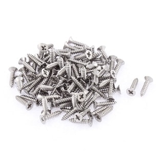 100 Pcs 2.9mmx13mm Phillips Flat Head Sheet Self Tapping Screws ...