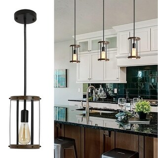 Vintage Rustic Adjustable Metal Cage Pendant Lamps - Bed Bath & Beyond ...
