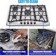 30 in. 5-Burners Recessed Gas Cooktop in Stainless Steel with 5-Power ...