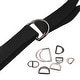 Double D-Ring Buckles, Metal Adjustable D Rings for Clothing Waistband ...