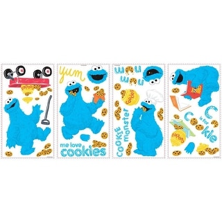 York Wallcoverings RMK2626SCS Sesame Street - Me Love Cookie Monster ...