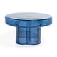 Modern Artistic Flower Glass Round Coffee Table Side Table - Bed Bath ...