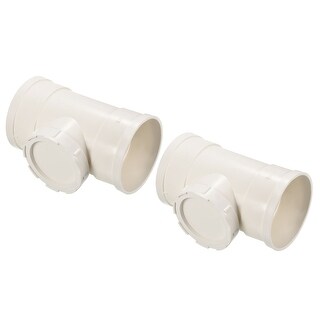 4.29" Pipe Fitting, 2Pcs Splitter Duct 3 ways with caps Hose Connector ...