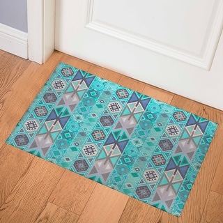 AZTEC TRIBAL MINT Doormat By Kavka Designs - Bed Bath & Beyond - 31256936