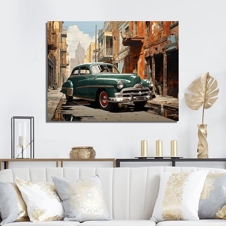 Designart "Harlem Flourishing Vintage Car Heritage " Harlem Renaissance ...