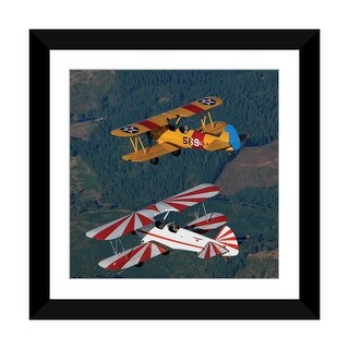 iCanvas "Stearman Model 75 Biplanes Flying Over Vacaville, California ...