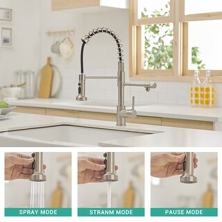 Pull Down Water Filter Kitchen Sink Faucets with Double Pipe Outlet ...