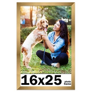 16x25 Frame Gold Bronze Picture Frame - Modern Photo Frame Includes UV ...