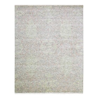 Shahbanu Rugs Stone Gray Modern Salt and Pepper Design Thick and Plush ...