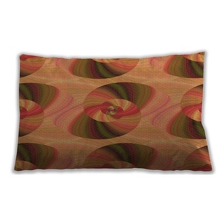 Ahgly Company Patterned Indoor-Outdoor Lava Red Lumbar Throw Pillow ...