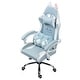 Cute Gaming Chair with Cat Paw Lumbar Cushion and Cat Ears, Ergonomic ...