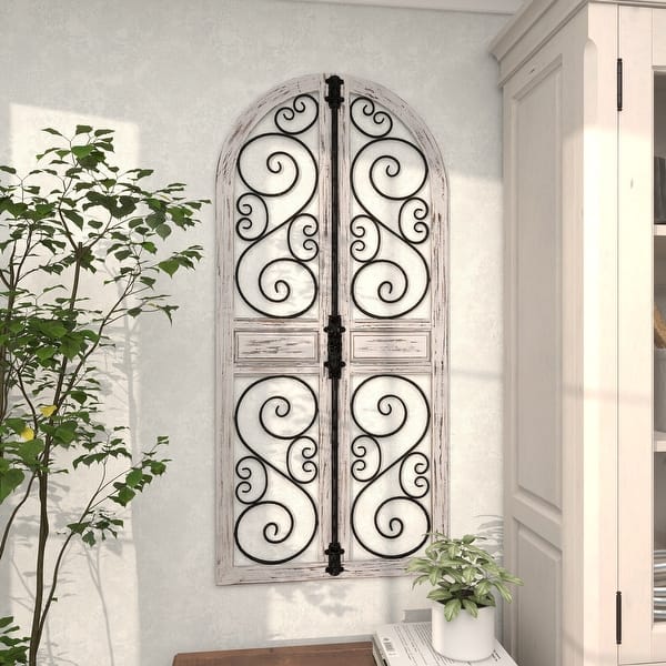 metal scrollwork wall decor