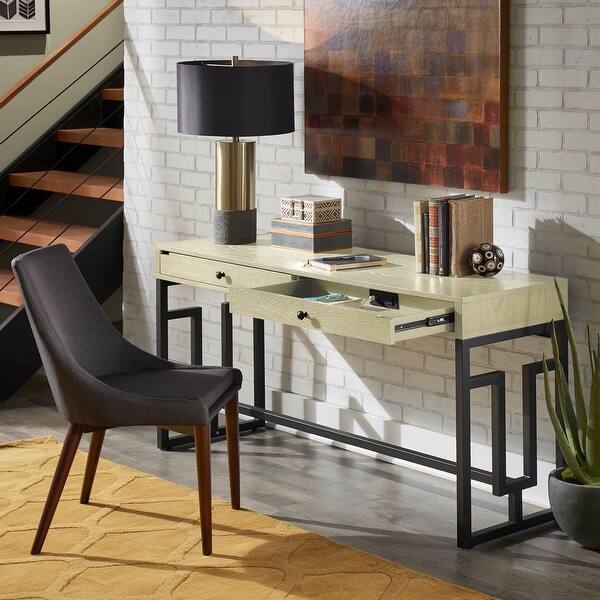 Hartley 2-Drawer Desk with Power Outlet by iNSPIRE Q Classic - Bed Bath ...