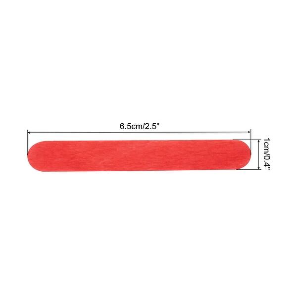 Colorful Wood Craft Sticks, 2.5 Inch Rainbow Wooden Crafts Stick, 500 ...
