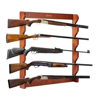 VEVOE Gun Rack, Shotguns,132 lb Heavy Duty Wall Storage Display Rifle ...