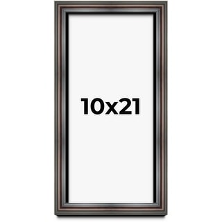 10x21 Shadow Box Frame Brown Cherry | 2.625 Inches Deep Pine Wood - Bed ...