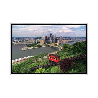 iCanvas "Red Railway Car On The Duquesne Incline, Pittsburgh ...