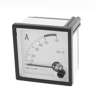 AC 0-50A Square Dial Current Test Panel Mounted Meter Ammeter Gauge ...