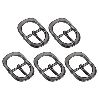 5Pcs Single Prong Belt Buckle Oval Center Bar Buckles for Belt - Bed ...