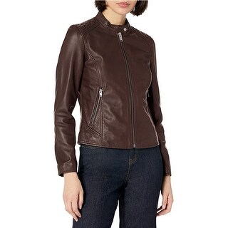 Marc New York By Andrew Marc Women's Stand-Collar Quilted-Shoulder ...