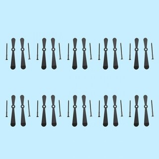 10 Shutter Dogs Black Steel Pair Propeller 7 1/2H | Renovator's Supply ...