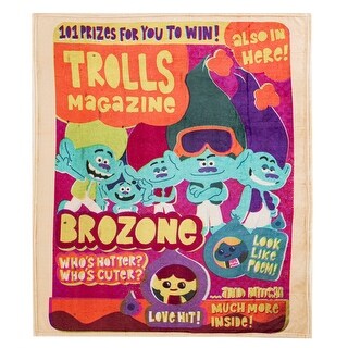 Trolls 3 Trolls Magazine SP Cloud Throw - Bed Bath & Beyond - 39055790