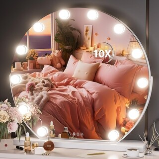 Vanity Mirror with Lights, Light up Mirror with 12 Dimmable Bulbs and 3 ...