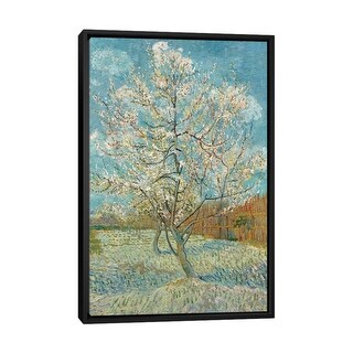 iCanvas "The Pink Peach Tree, 1888" by Vincent van Gogh Framed Canvas ...