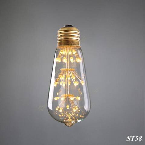 G80 G95 Retro Starry Sky Dimmable led Bulb 3W 2200K E27 220V Wine ...