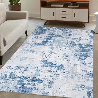 GlowSol Adirondack Modern Abstract Chenille Area Rug - Bed Bath ...