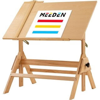 Adjustable Drafting Table with Tiltable Top and Pencil Ledge for ...